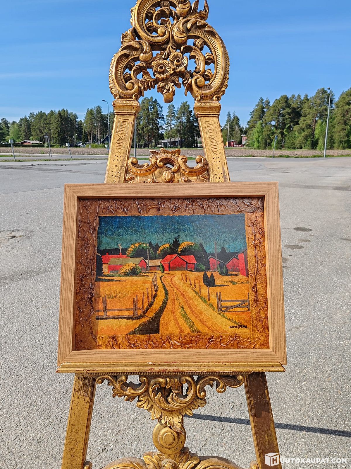 Juhani Palmu - Peltotie - Sekatekniikka taulu, Kauhava | Huutokaupat.com