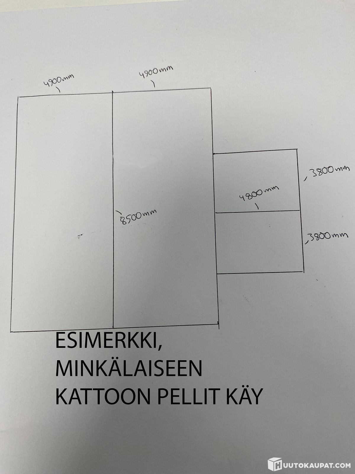 Mittavirhe erä: LOIMU-tiilikuvioista 350mm RR33 (musta) kattopeltiä ...