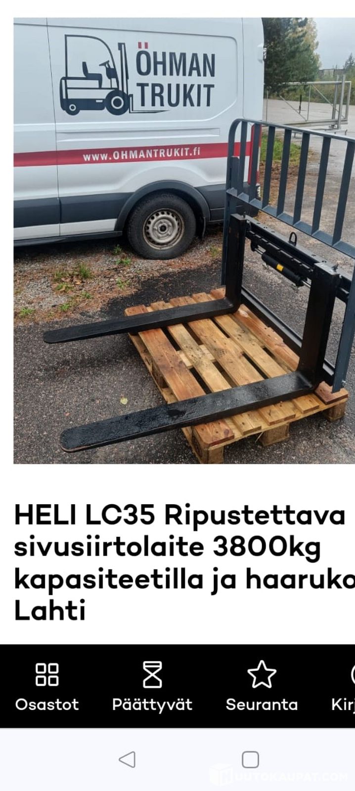 heli ripustettava siirtolaite haarukoilla "kevät kampanja", Pomarkku ...