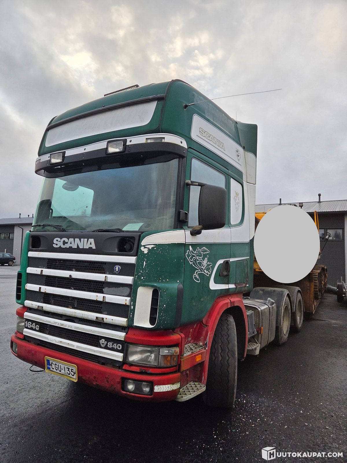 Ulosmitattu puoliperävaunun vetoauto Scania R164 V8 6x2, vm. -03 ...