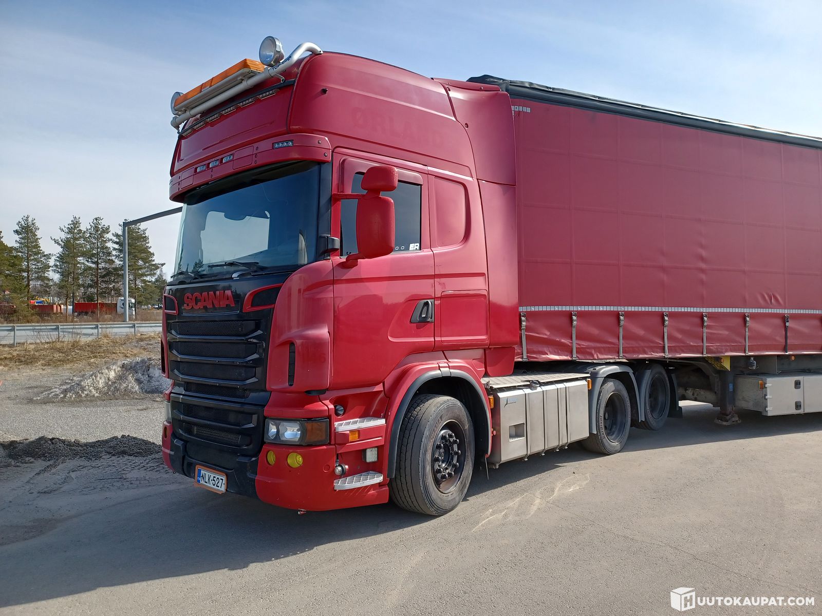 Ulosmitattu kuorma-auto Scania, R560, puoliperävaunun vetoauto Vaasassa ...