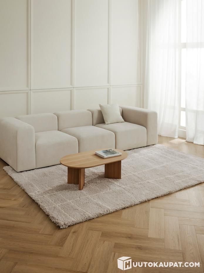 Pörröinen syväpintainen matto Amelie, käsin tehty 160*230cm, Helsinki | Huutokaupat.com