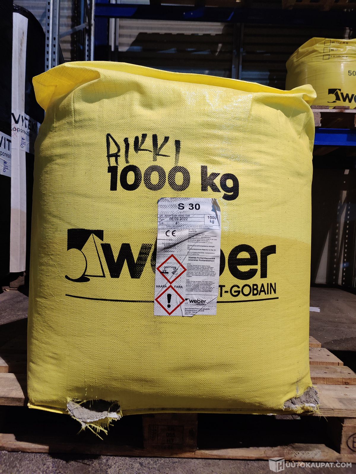 Sementtilaasti Weber Vetonit S 30 1000KG, Lohja | Huutokaupat.com