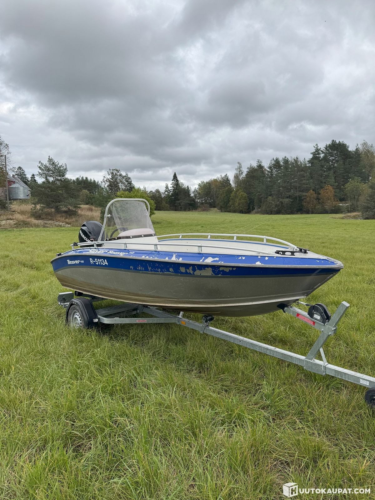 Silver Beaver 450, Mercury 40hp, sis alv 25,5%, Salo | Huutokaupat.com