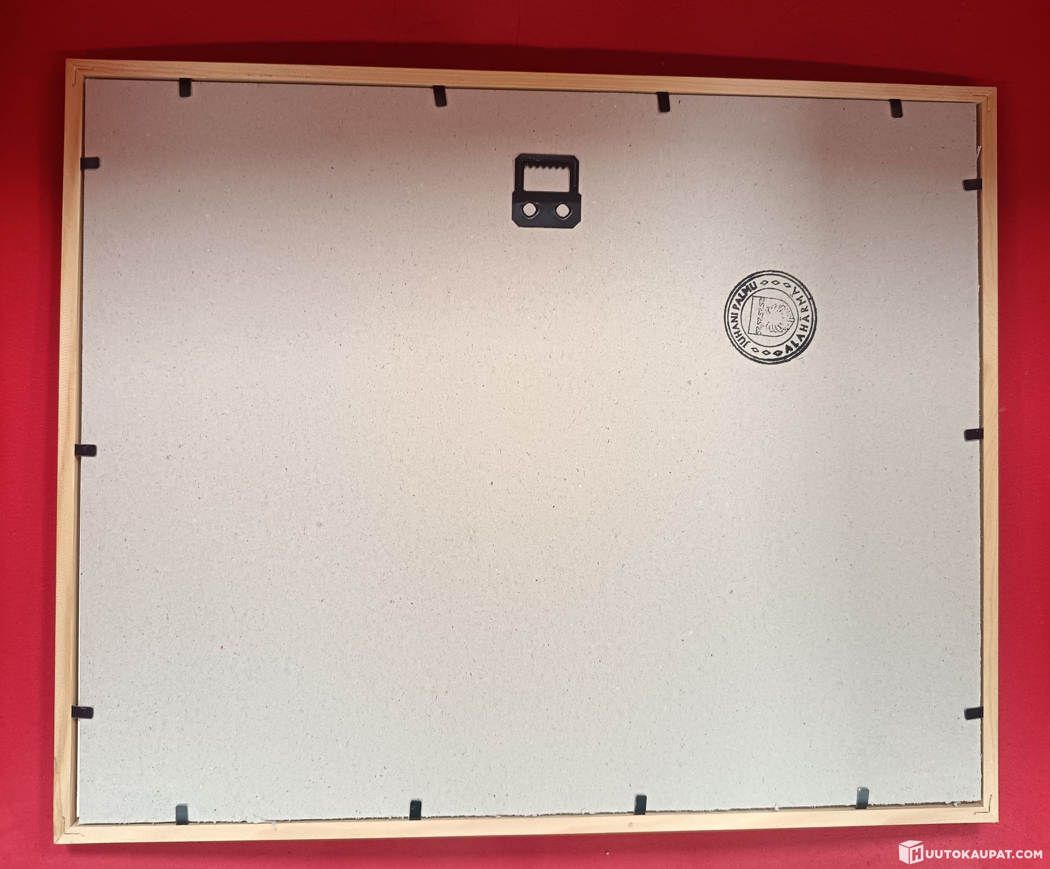 Juhani Palmu -Talvinen auringonlasku - Taidekorttitaulu lasin alla ...