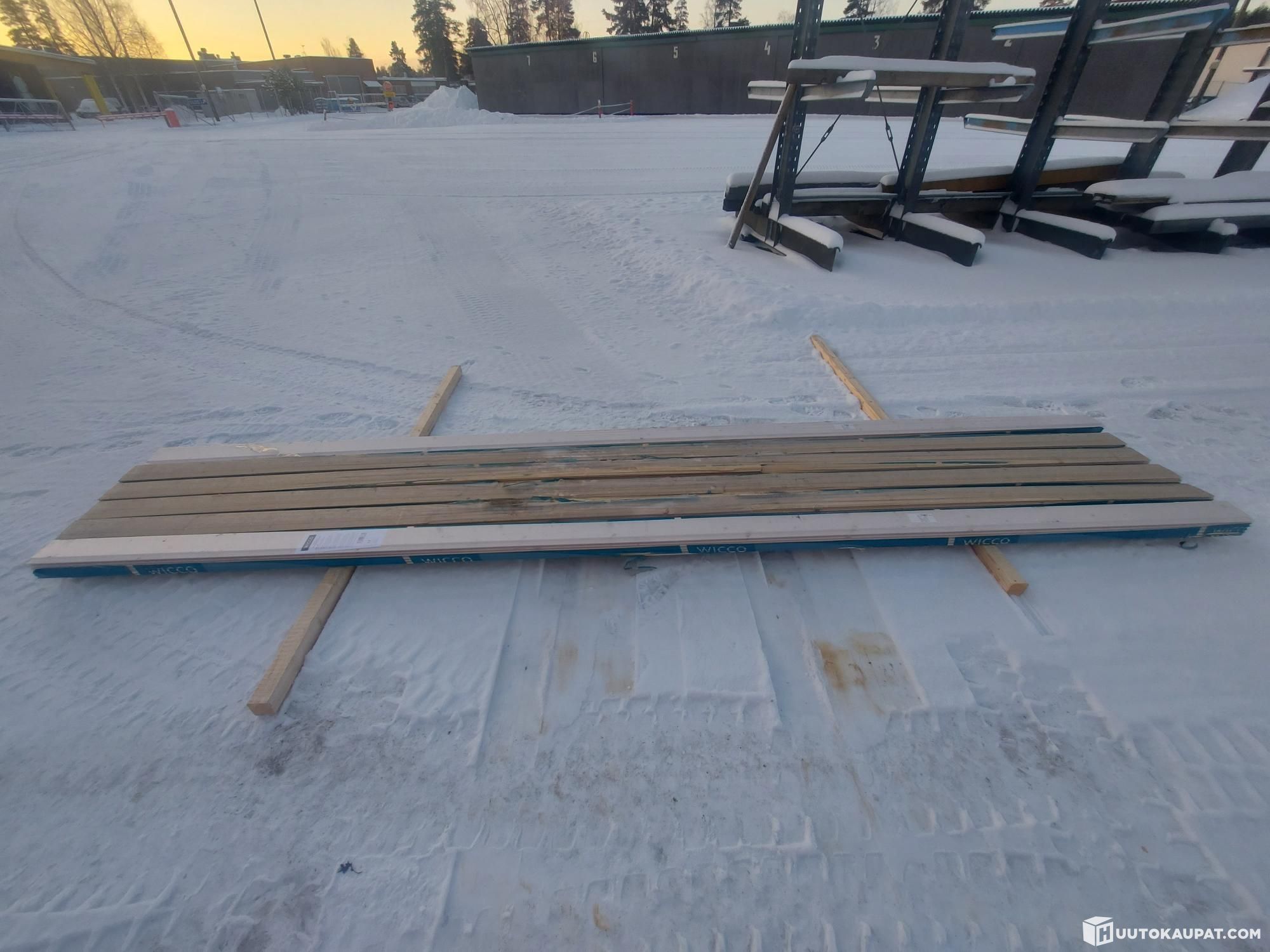 CLEARANCE LOT! Spruce STP 14×120×4470 mm TK PP Varnished white panels ...