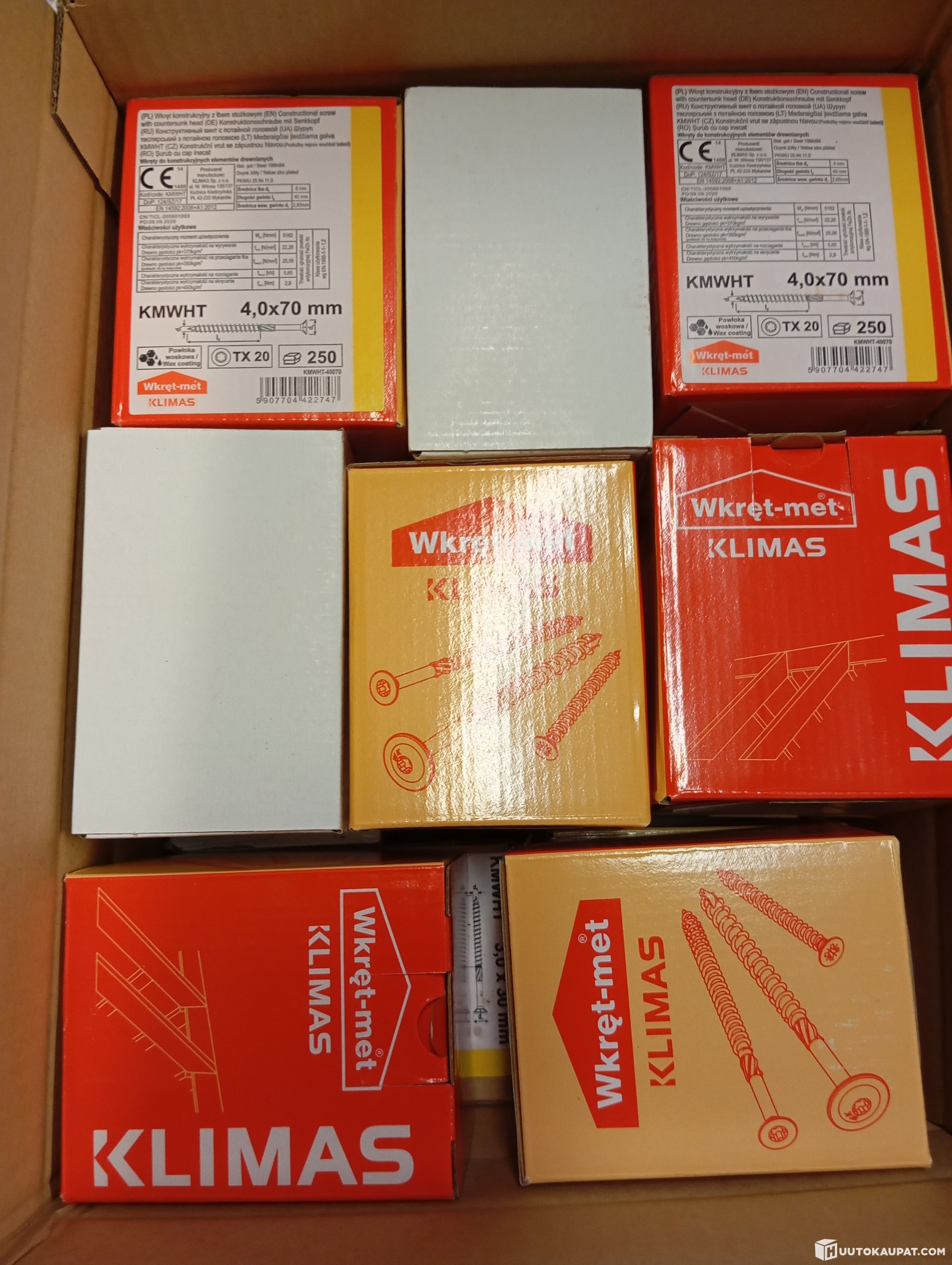 Lot of small general-purpose screws, Sievi | Huutokaupat.com