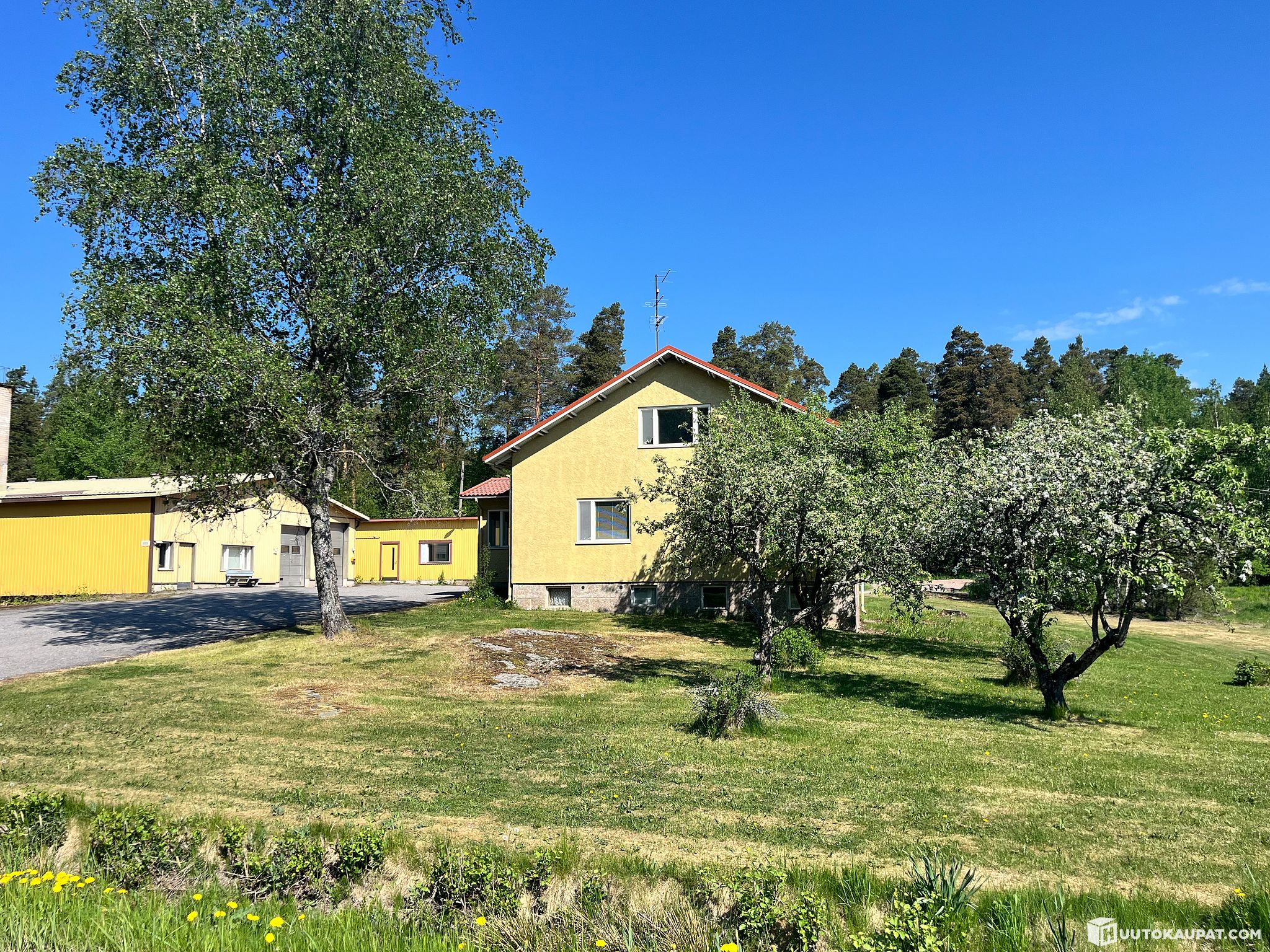 "Almin puutarhan" rakennukset (PURKUKUNTOISET) lohkottavalla määräalalla 6300 m2- Lemu, Masku ...