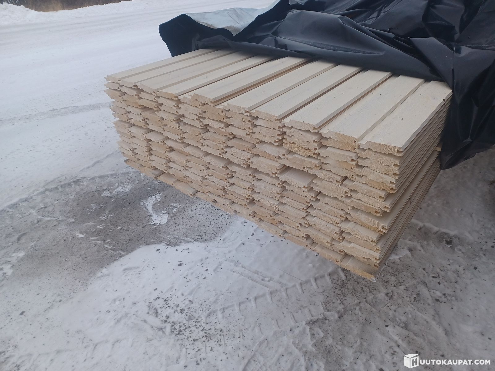 POISTOERÄ! Ulkoverhouspaneeli Kuusi UTV/HS 20x95x4800 ST Pohjam. Valk ...