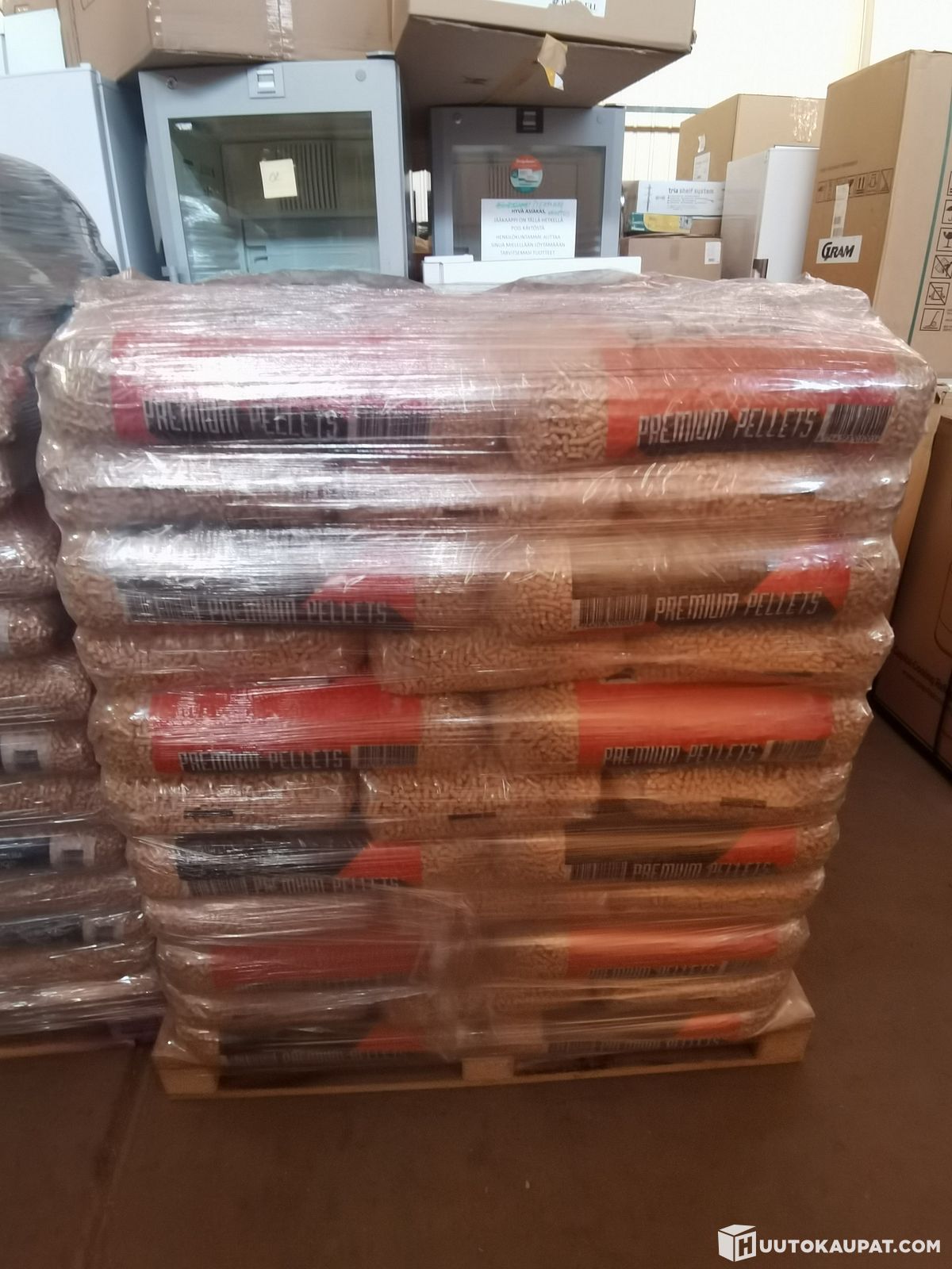 Tarton tehtaan Premium Pelletti 8 mm 990 kg / 66 kpl 15 kg säkkiä., Lahti | Huutokaupat.com