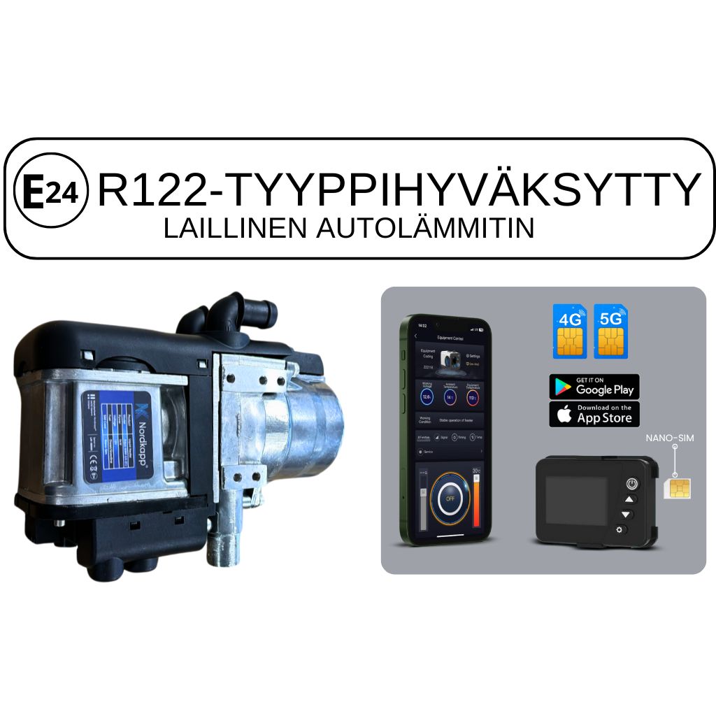 Nordkapp® Aqua GSM 4G & 5G Diesel/Bensa, R122 -tyyppihyväksytty ...