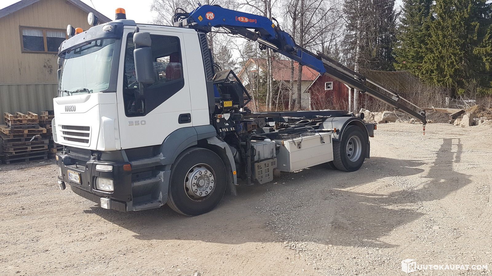 Iveco Starlis 350 Vaijerivaihtolava laitteet + Pm nosturi radiolla ...