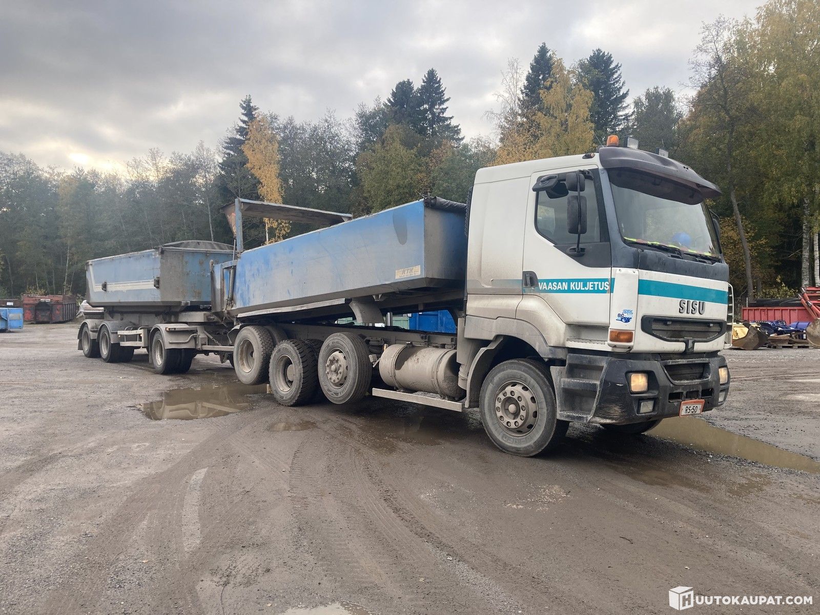 Sisu e11 405 ja kht kasettiperävaunu, 1998, Vaasa | Huutokaupat.com