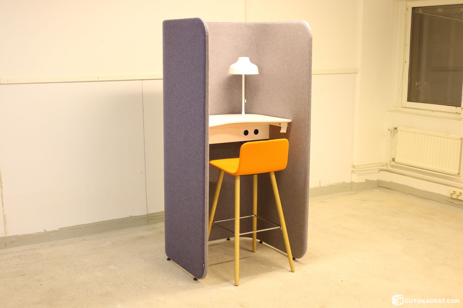 Martela Podwork quiet workstation & Sola bar stool MOH1367, Helsinki ...