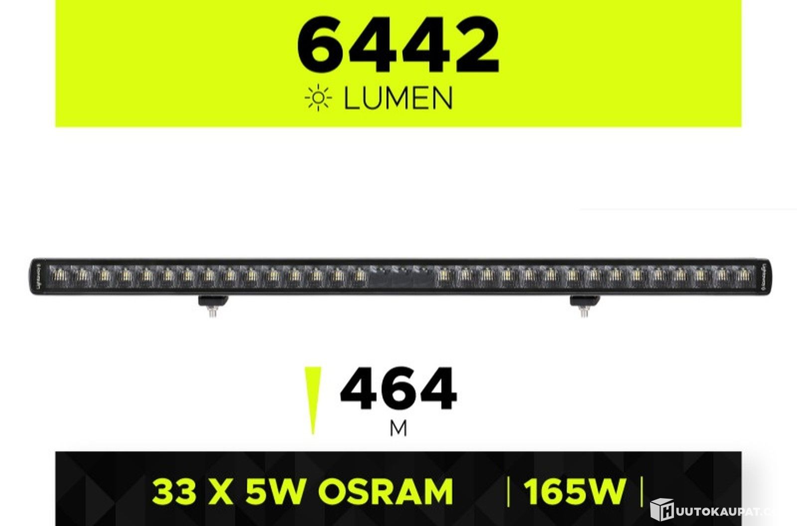 Slim mallinen tieliikennehyväksytty valobar, 165w 6442 lumenia! 80cm ...