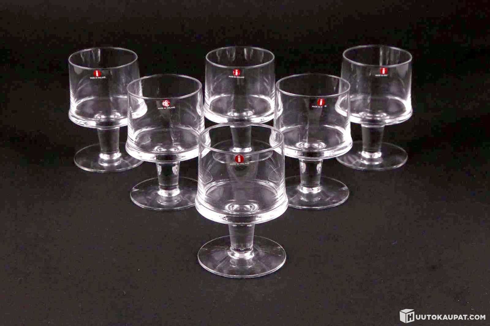 Iittala - Tapio Wirkkala - Marski lasi, 6kpl. LSL210, Riihimäki ...