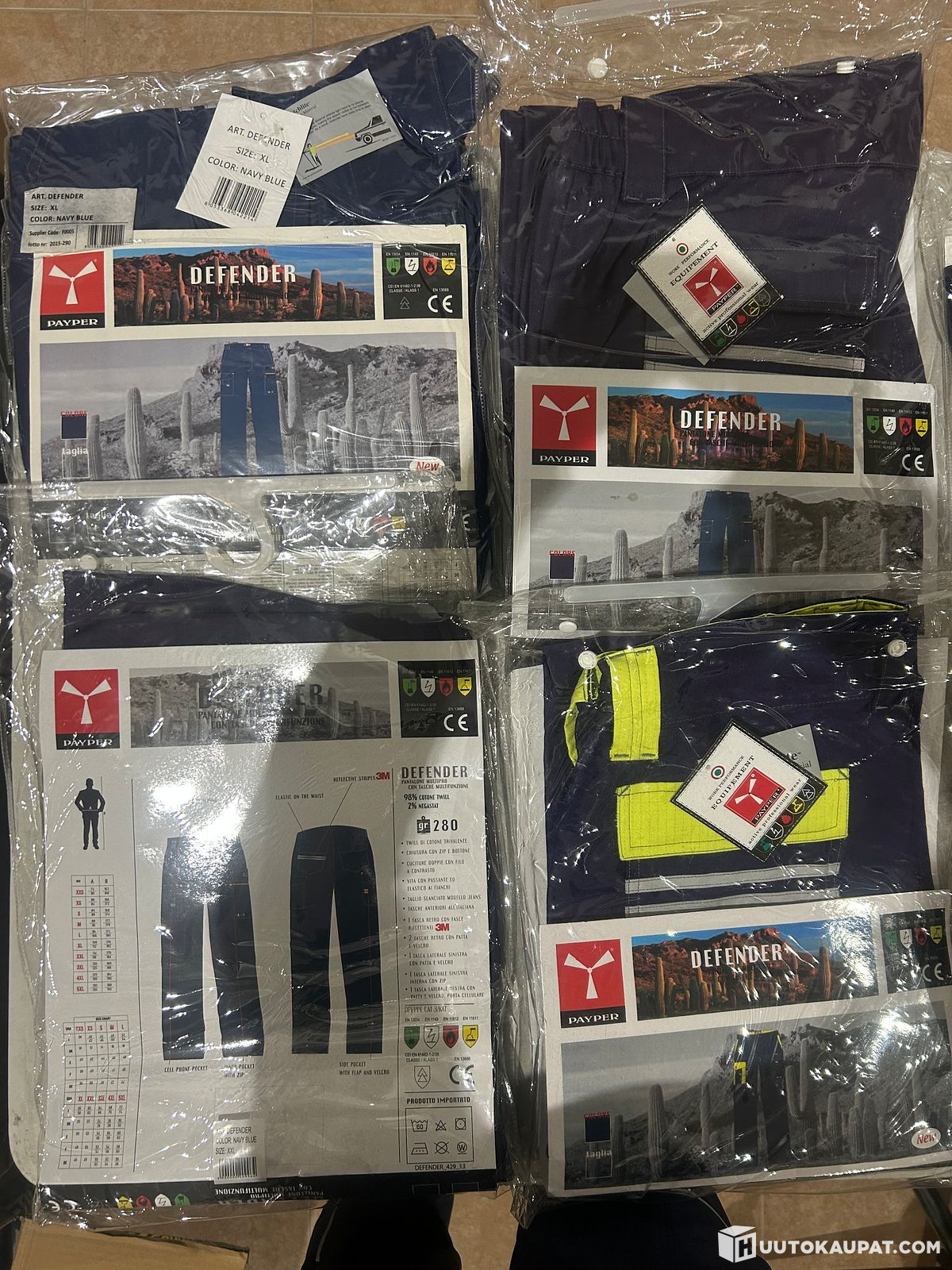 4 kpl erä Multipro Hitsarin Työvaatesetti XL/XXL erän sh.476,00 ...