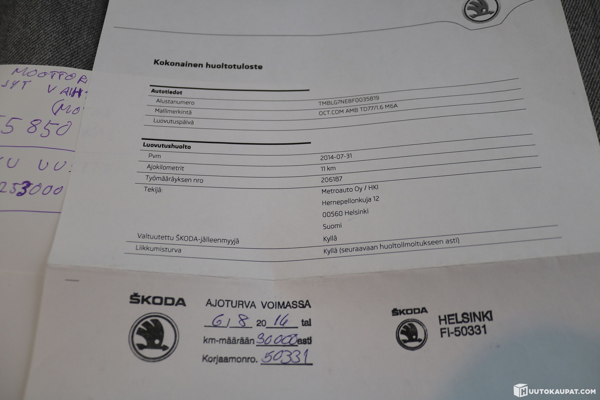 Skoda Octavia *Koukku / Navi / Vakkari / Neliveto!*, 2014, Lahti ...