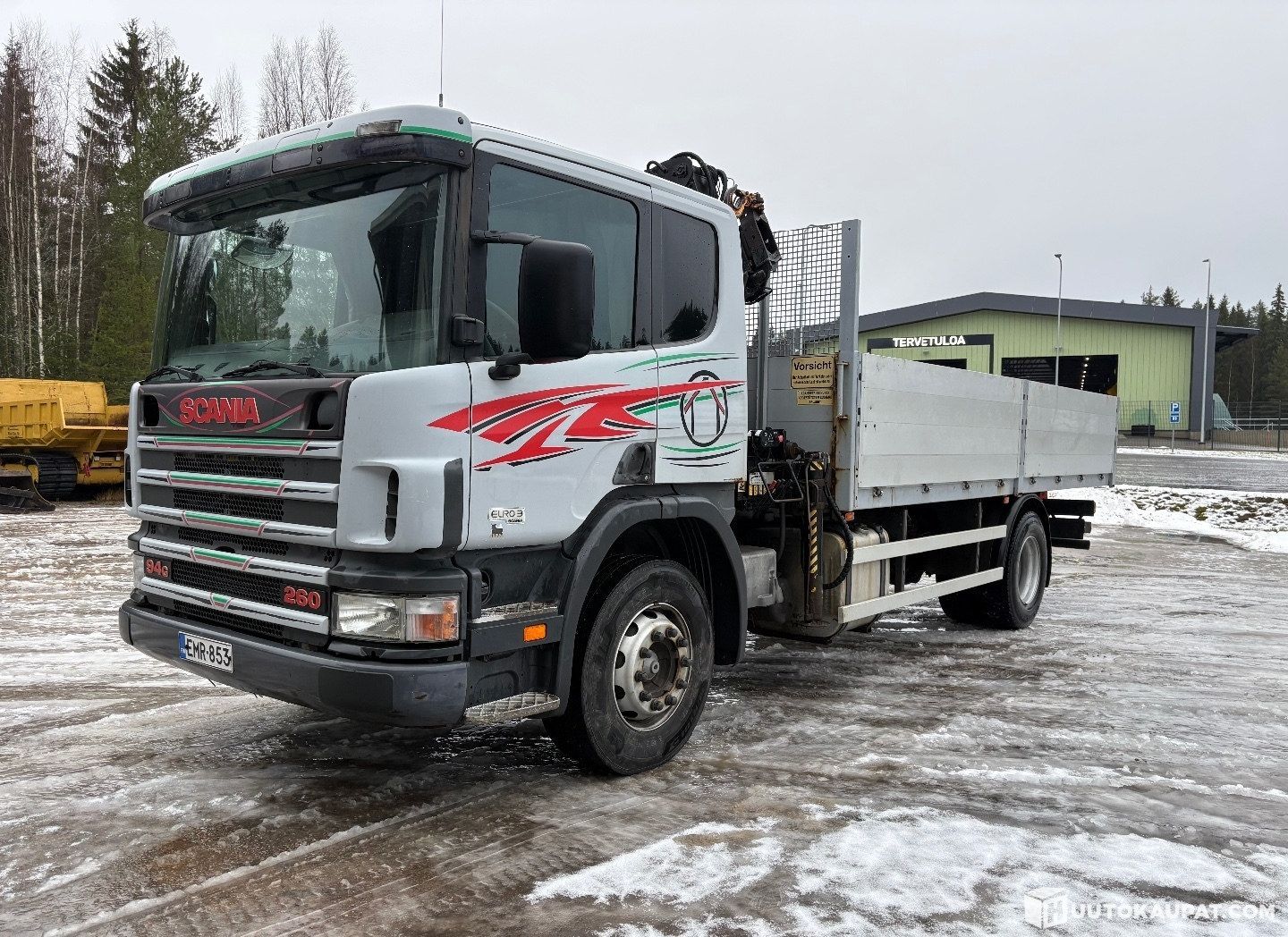 Scania G94 260hv, 4x2, HIAB- nosturilla ja avolava alumiinilaidoilla ...