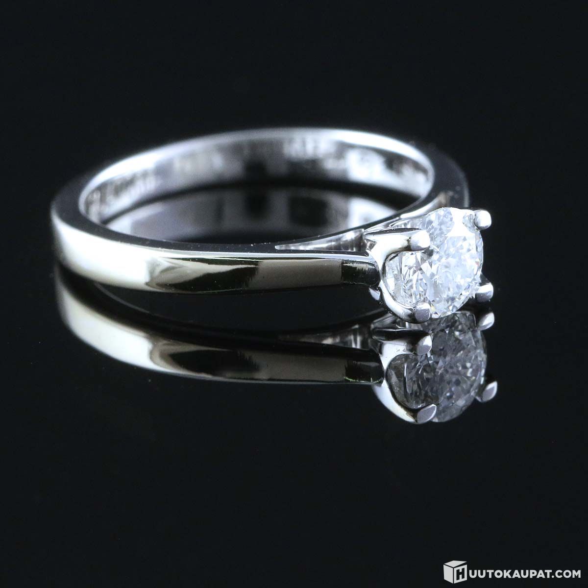 Timanttisormus 0,42 ct+aitoustodistus (VIDEO), Ylöjärvi | Huutokaupat.com