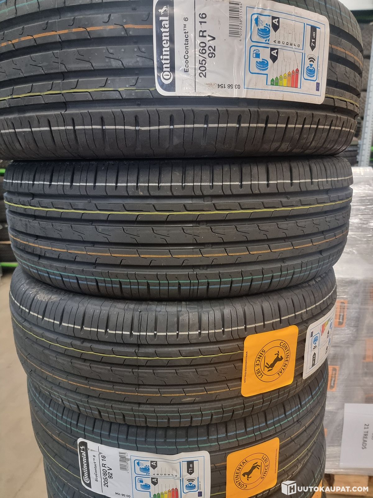 205/60R16 Continental EcoContact6 kesärenkaat 4kpl, Espoo | Huutokaupat.com
