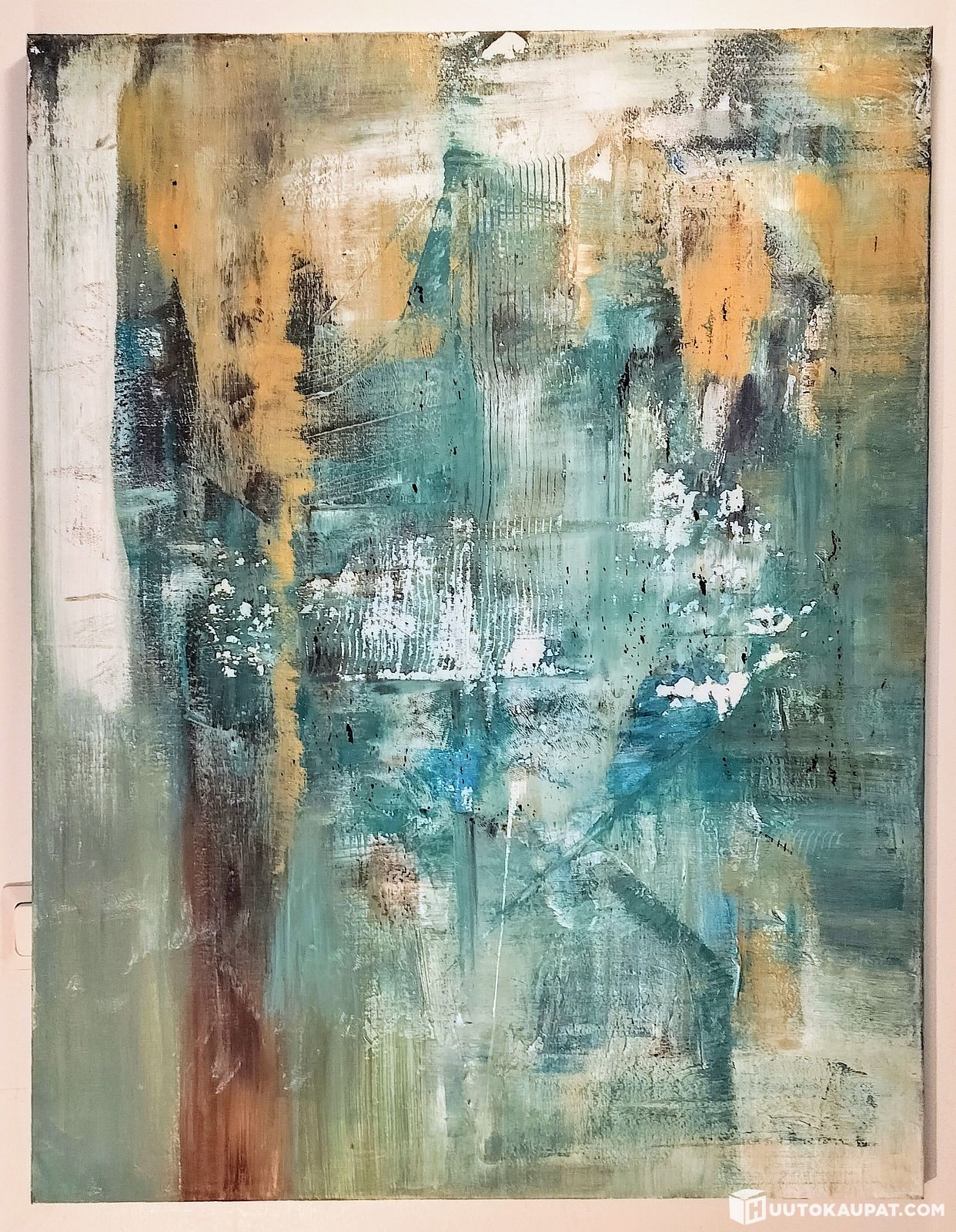 Suuri abstrakti taulu, Teemu Paloranta, akryyli kankaalle., Helsinki ...