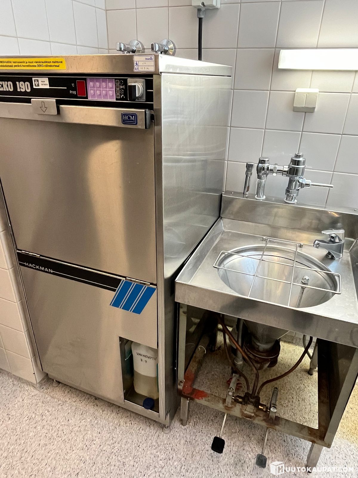 DEKO 190 pesukone + ämpäripesuri ERÄ 40 - 1.272/F tunneli, Mänttä ...