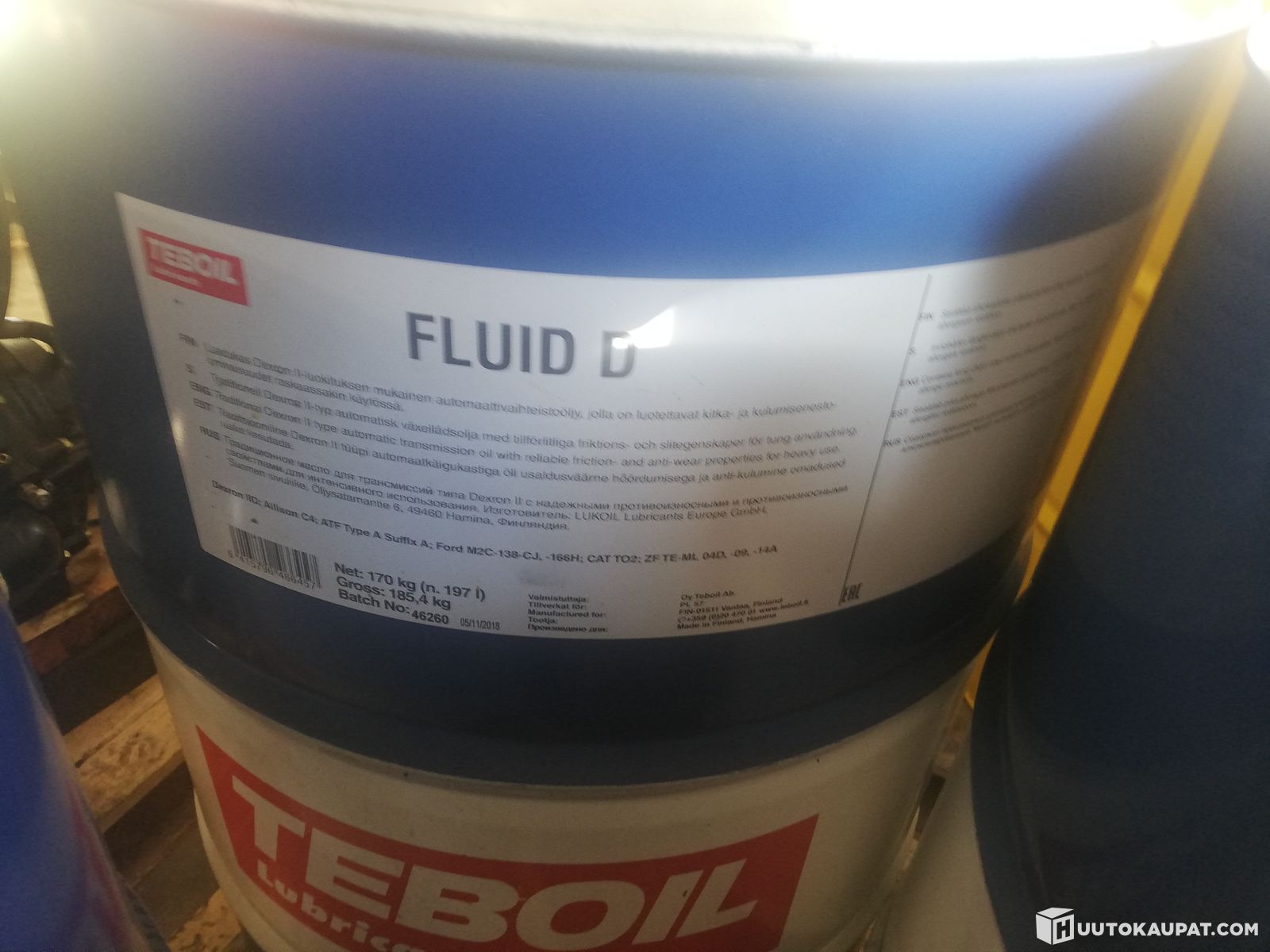 Teboil Fluid D-tynnyri, Lahti | Huutokaupat.com