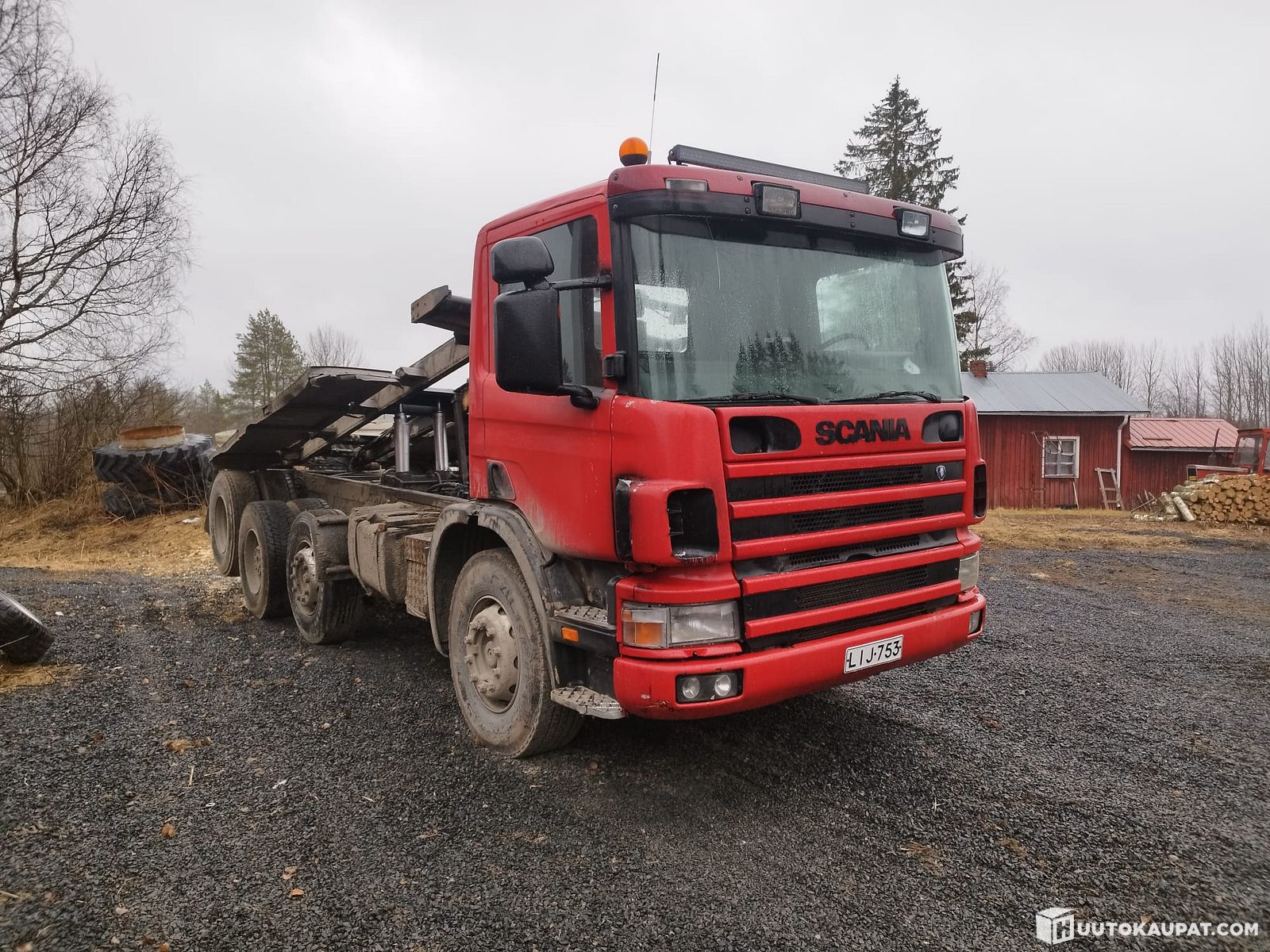 Scania P124 GB-8X2 1998 vaihtolava kuorma-auto., Kiuruvesi ...