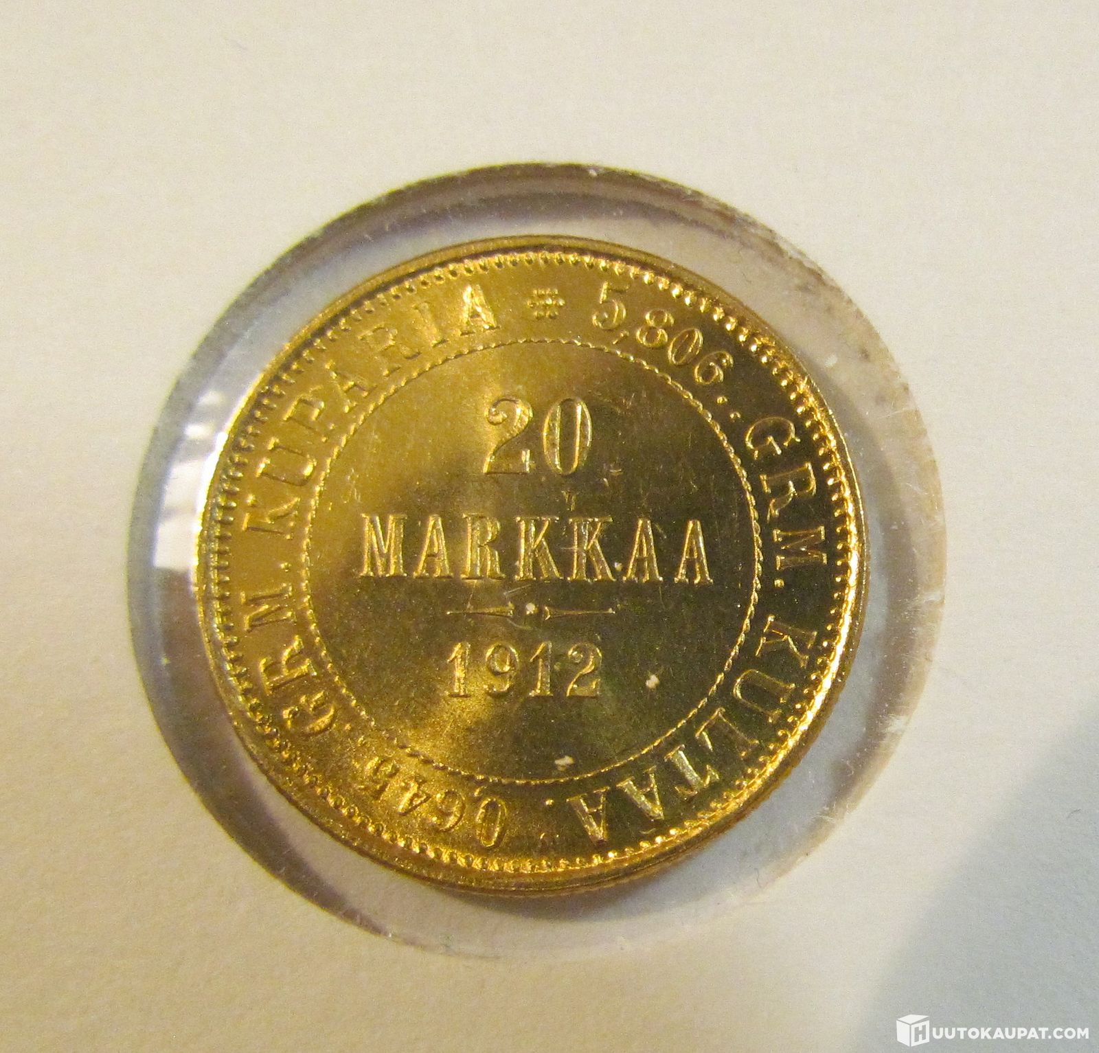 Suomikultaraha 20 mk vuodelta 1912, Lohja | Huutokaupat.com