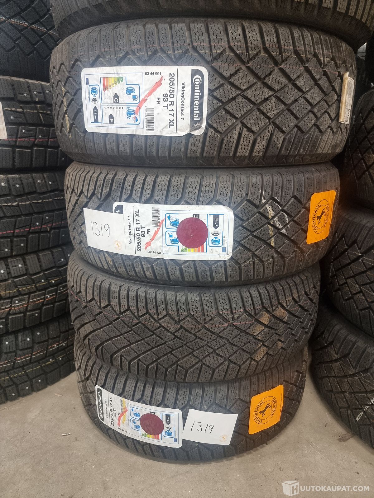 205/50R17 Continental VikingContact7 kitkarenkaat, Espoo | Huutokaupat.com