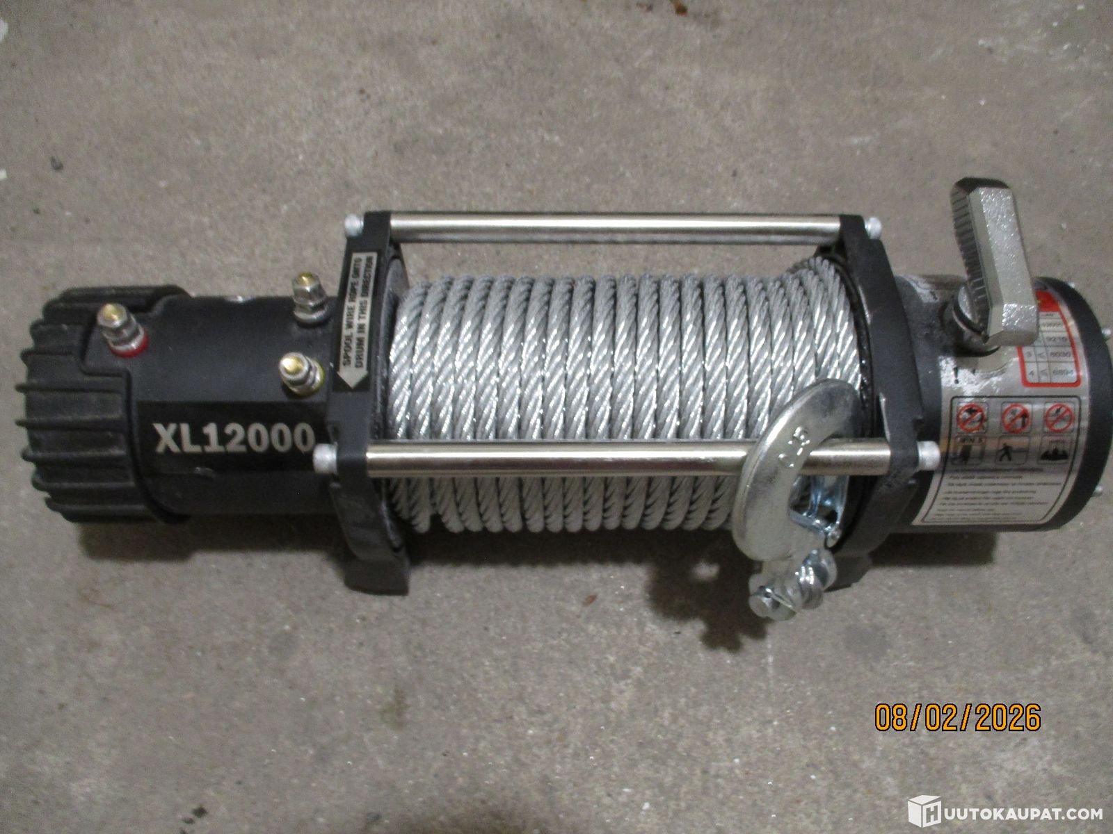 Vinssi 12V 5400kg 26metriä vaijeria, Vaasa | Huutokaupat.com