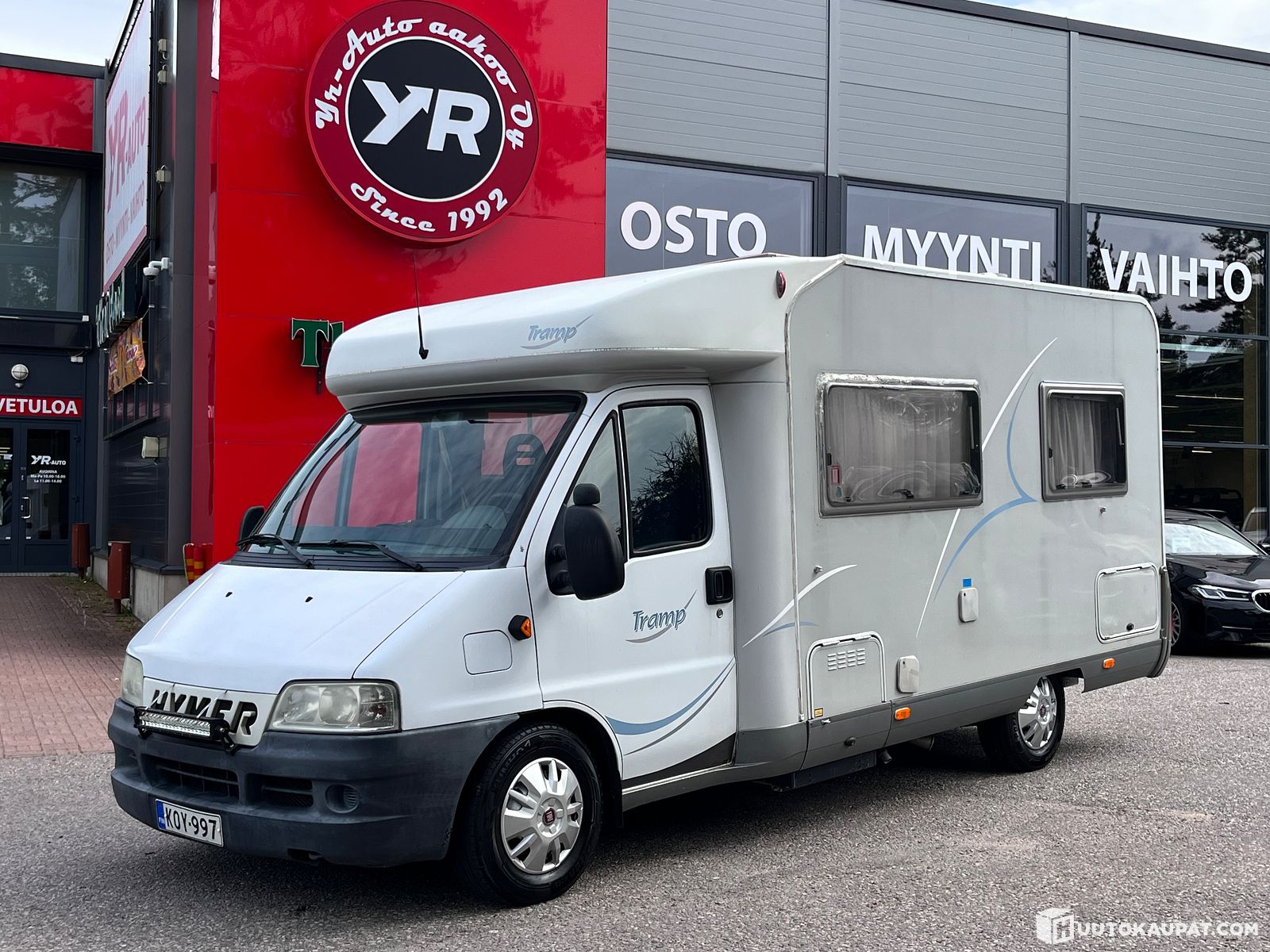 Fiat-Hymer 2,8 JTD 95 kW Tramp 575 asuntoauto 214 tkm Seuraava ...