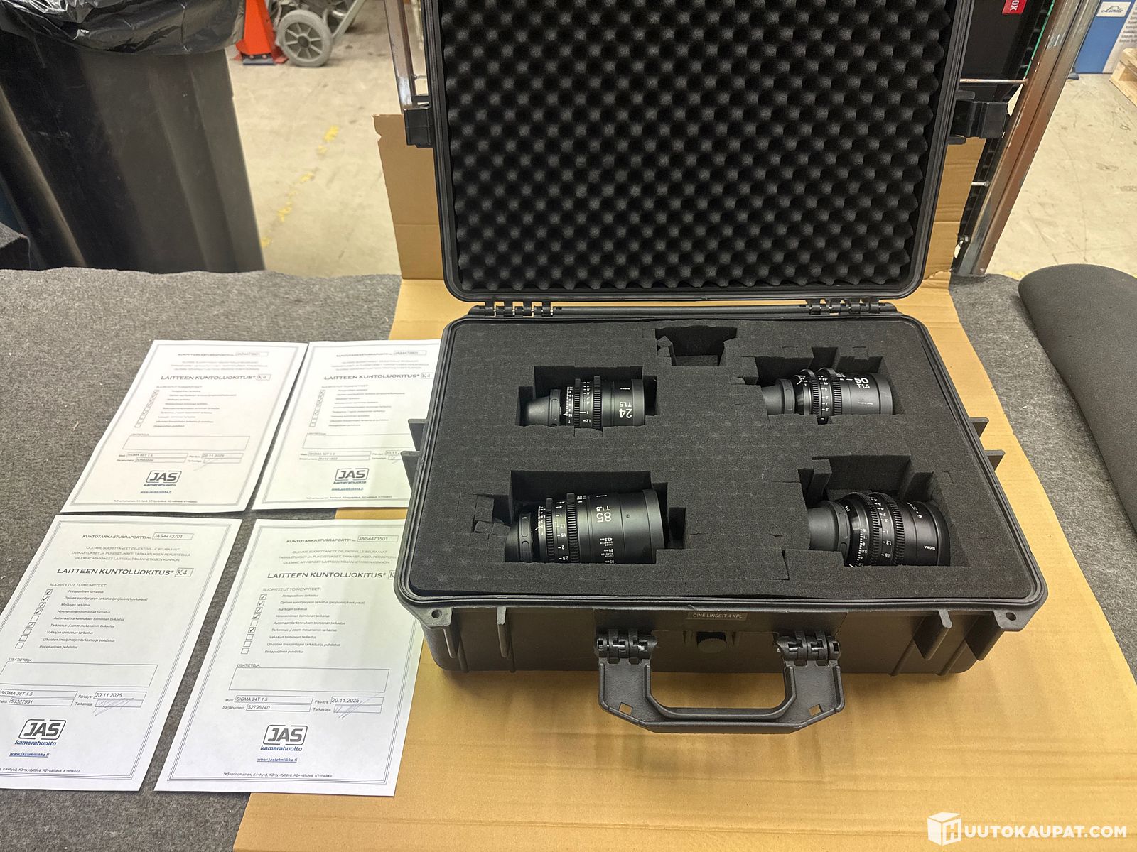 Sigma 24T 35T 50T 85T objektiivit (erä 1188) Black Lion Pictures Oy ...