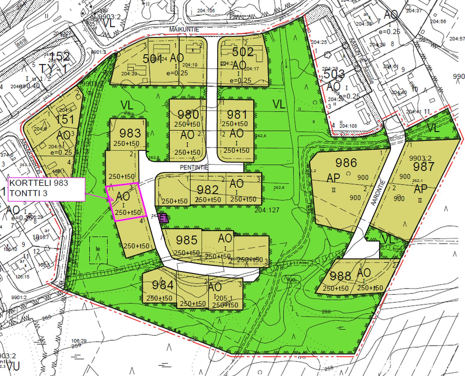 Kuusamo, Maikun alue kortteli 983 tontti 3, Kuusamo | Huutokaupat.com