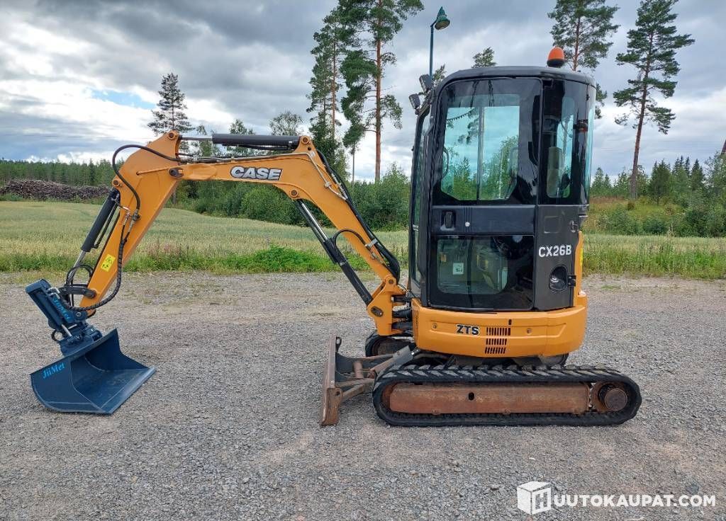 Minikaivinkone Case CX 26 B ZTS, 2016, 4 680 h, Parkano | Huutokaupat.com