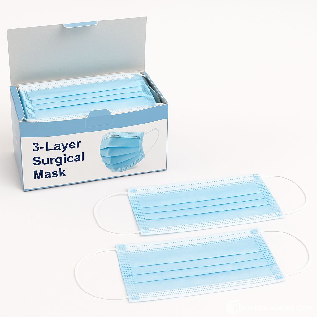 3-layer surgical-style mask, 2,000 pcs (50 pcs/box), Helsinki ...