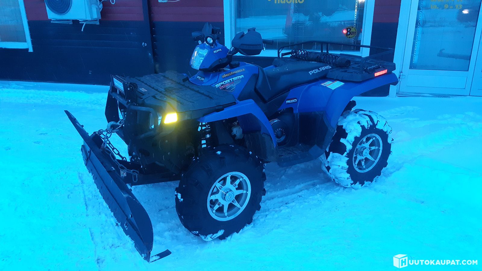Polaris Sportsman 500 H.O. Efi 4X4 maastomönkijä puskulevyllä, Hyvinkää ...