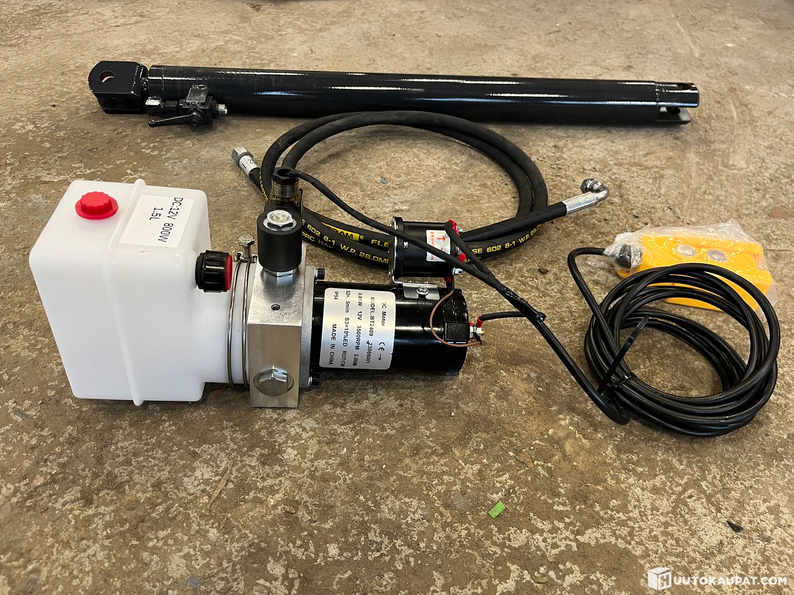 12 V hydraulic unit + tip cylinder kit, new, Alavus | Huutokaupat.com