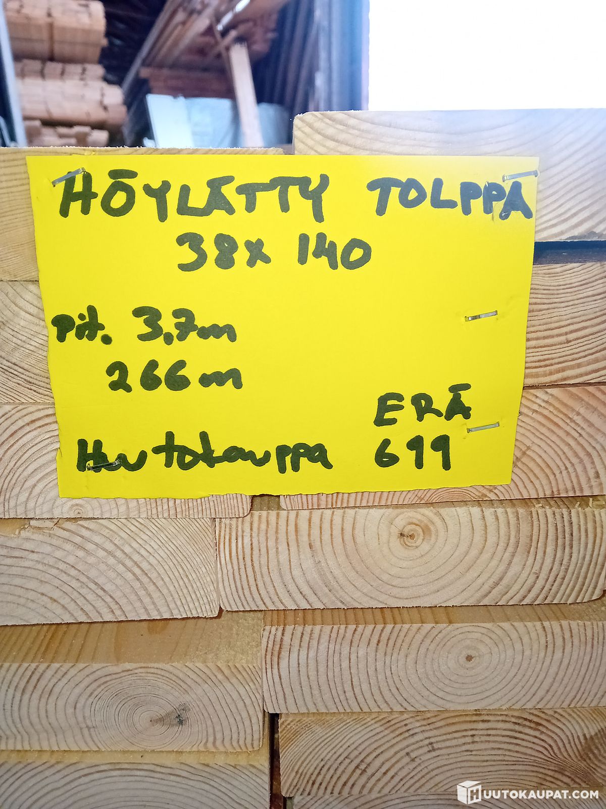 38*140 höylätty tolppa 266m n.35m2 1.40e/m ERÄ699, Ypäjä | Huutokaupat.com