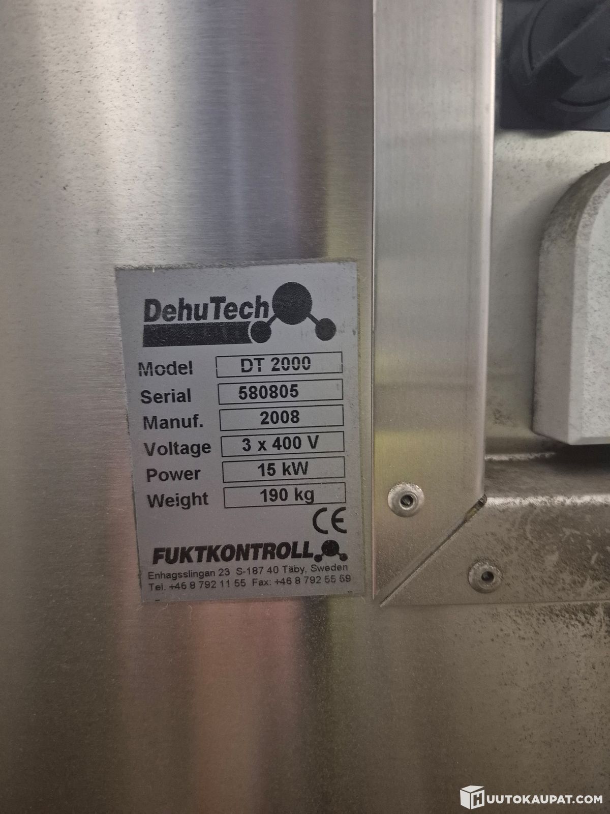DehuTec DT2000 adsorptio-ilmankuivain, Lahti | Huutokaupat.com