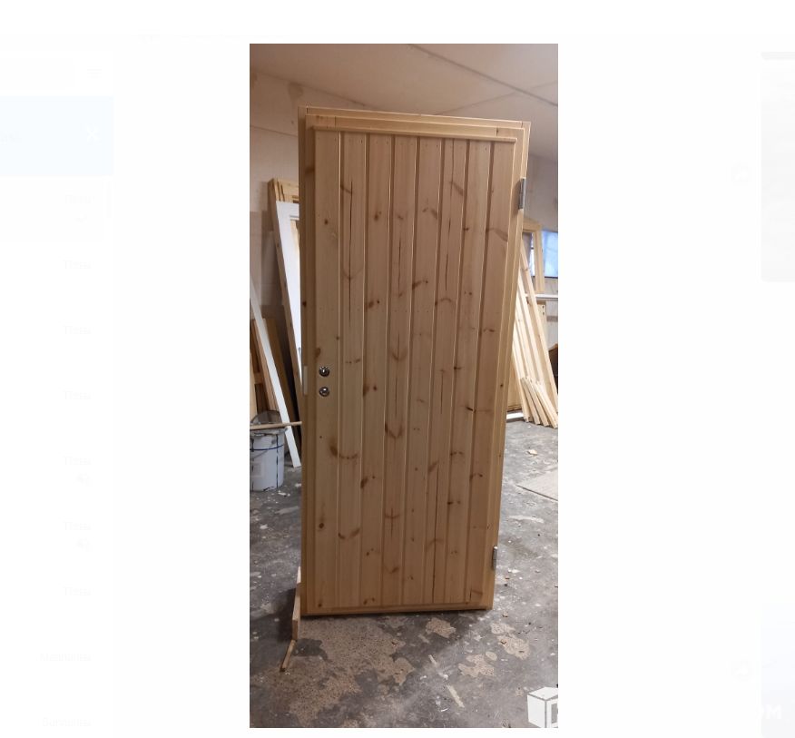 Mökkiovi tai varaston ovi 79 X 189, Alajärvi | Huutokaupat.com