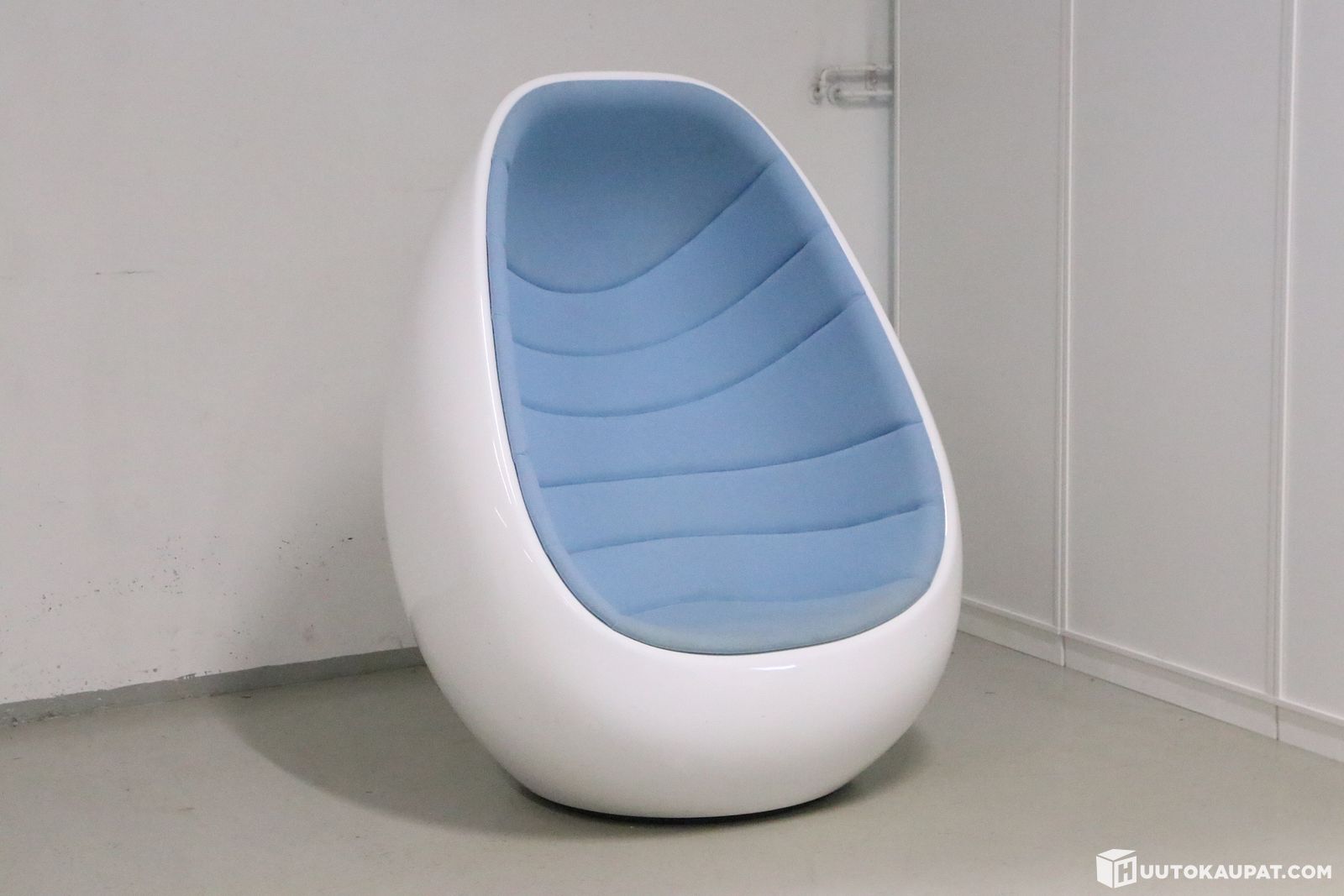 Martela Koop-munatuoli / nojatuoli turkoosi/valkoinen erä 2 JD043 ...