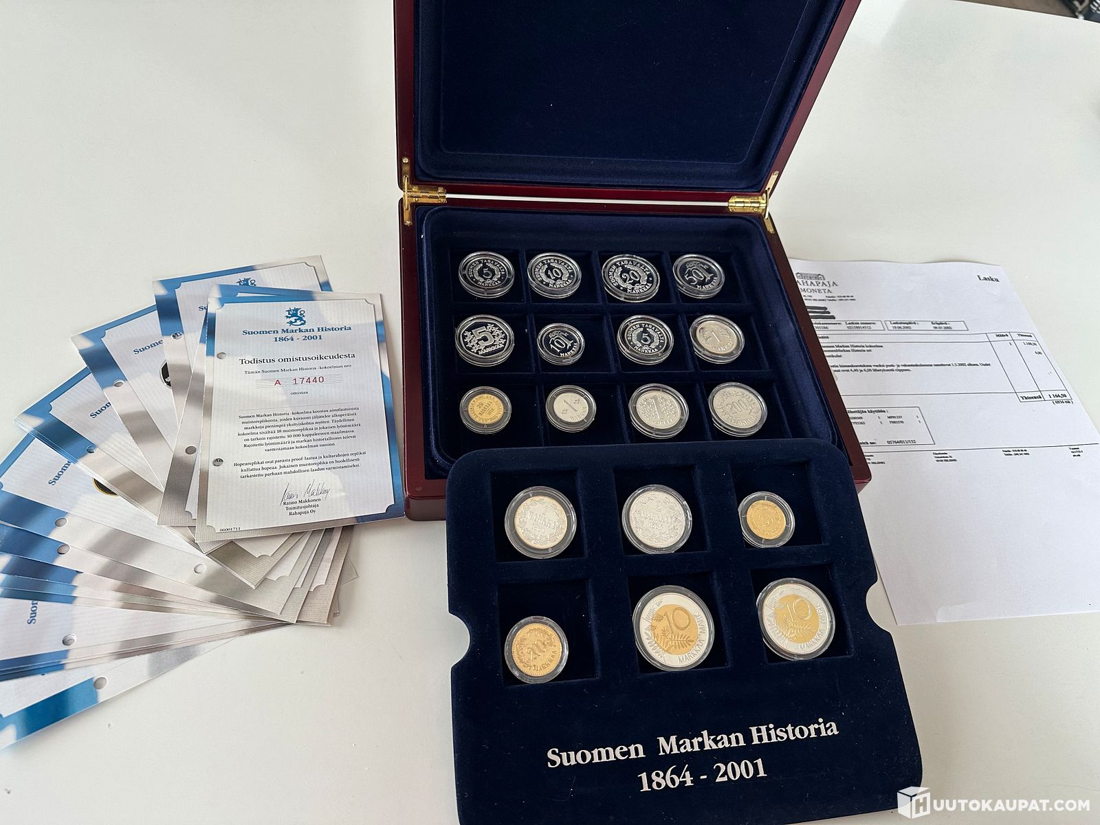 Suomen markan historia 1864-2001, hopeaa., Lapinlahti | Huutokaupat.com