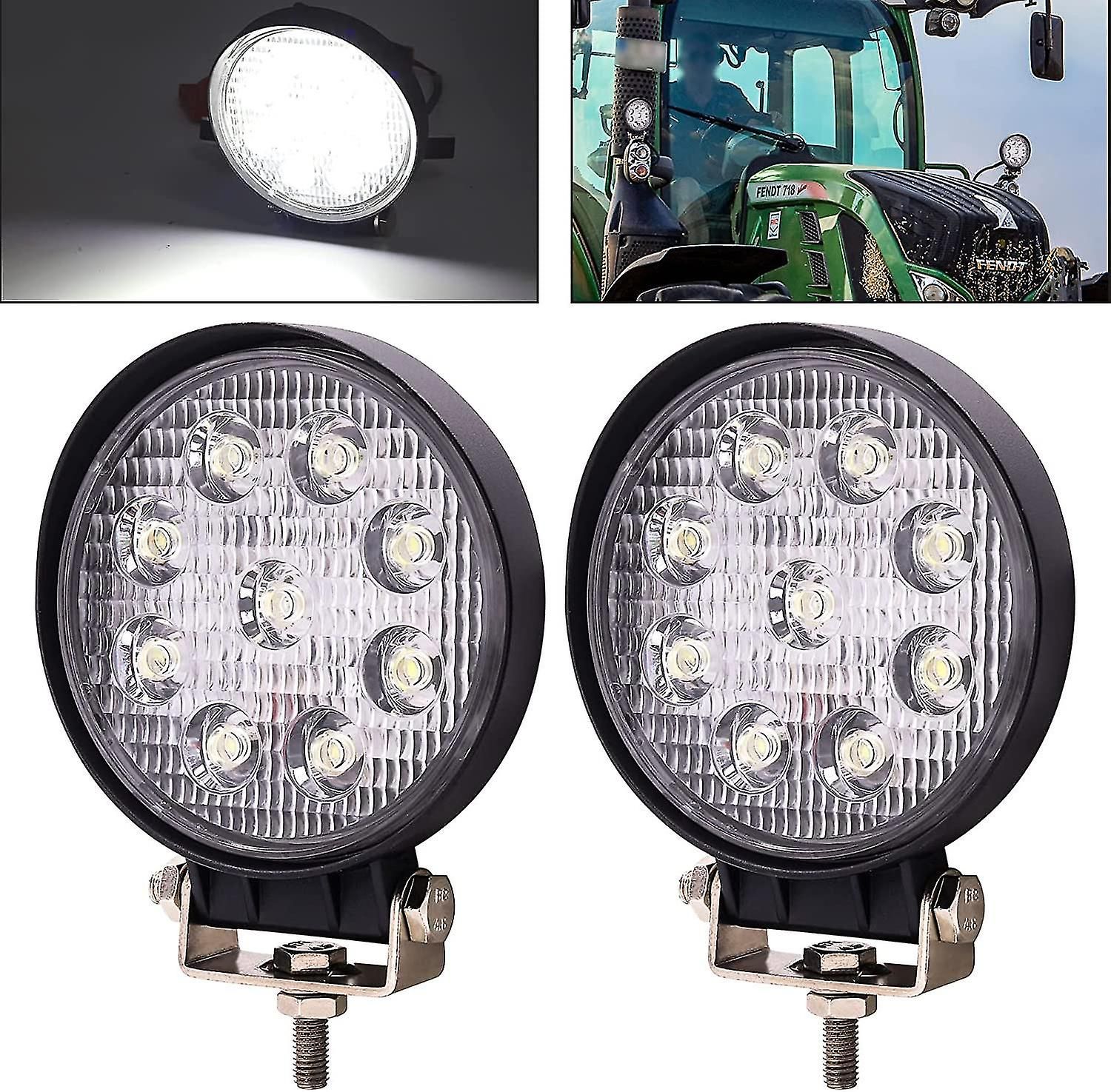 *4 KPL UUSIA* Pyöreitä LED-Työvaloja valo lamppu valaisin, Järvenpää ...