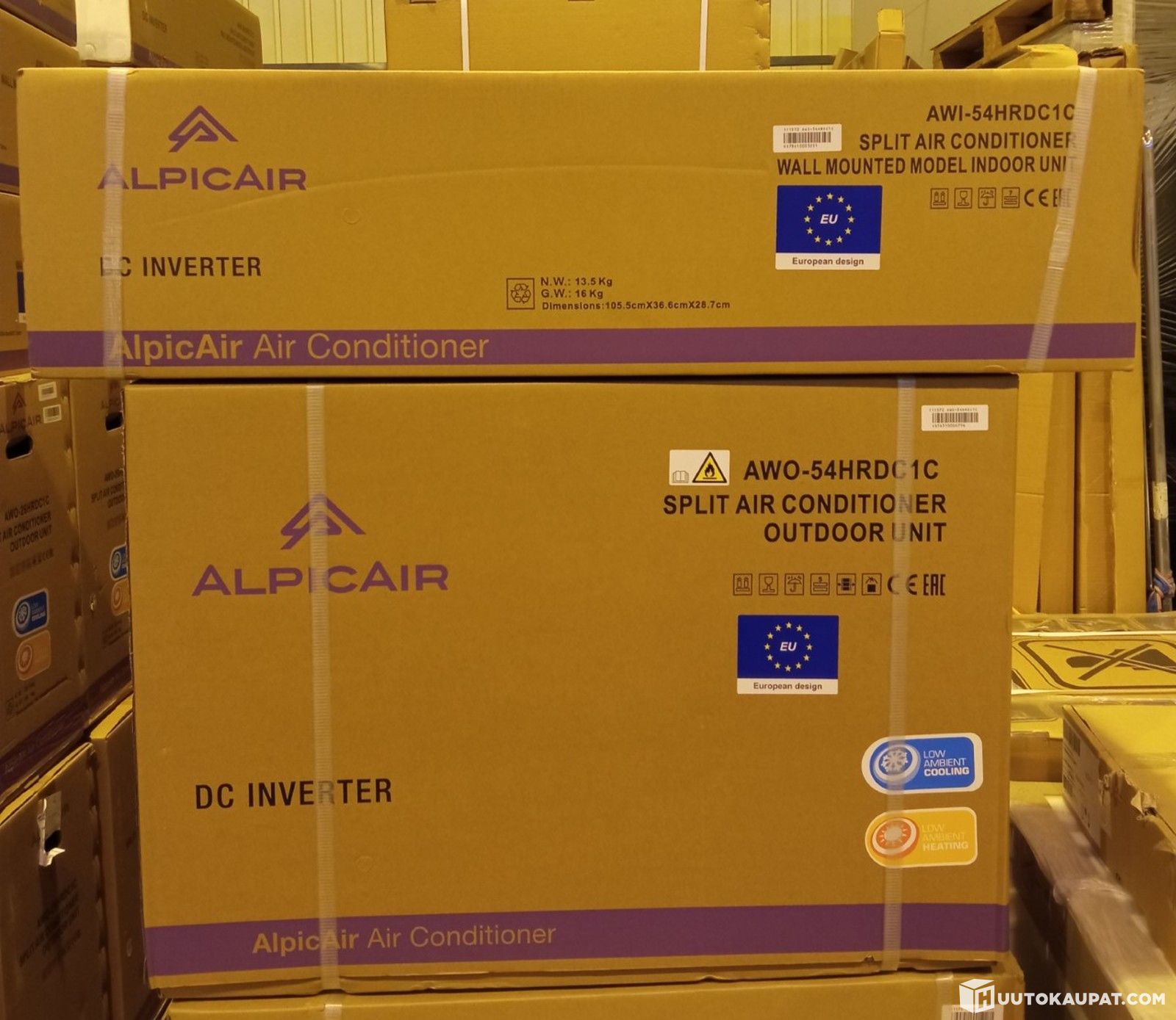 Alpic Air AWI/AWO-54HRDC1C Ilmalämpöpumppu lämmittää ja jäähdyttää yli ...