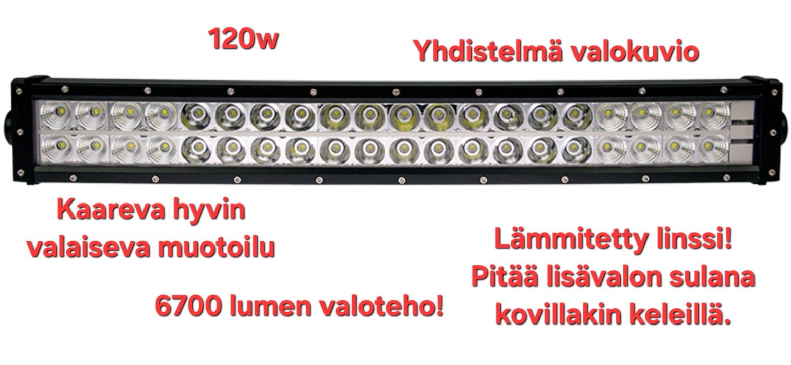 New road-legal curved auxiliary light bar with heating function ...