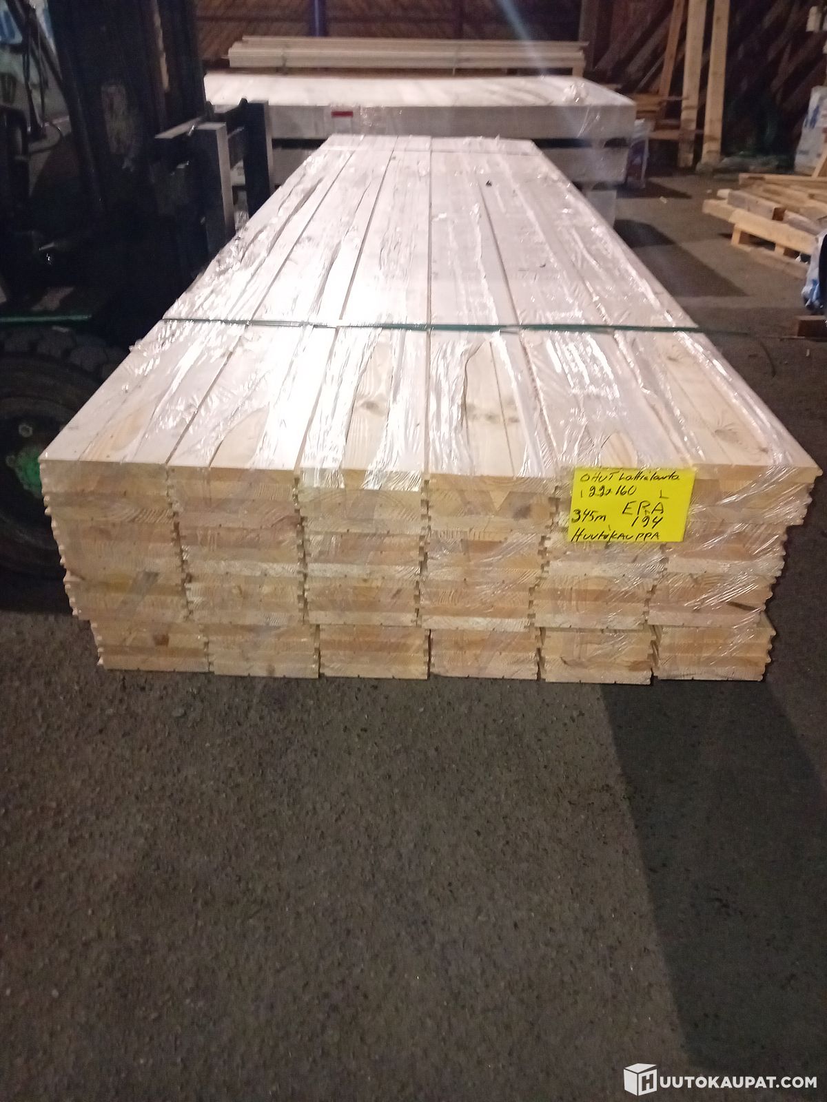 22*160 ohut lattialauta 345m n.55m2 0,68e/m ERÄ 194, Ypäjä ...
