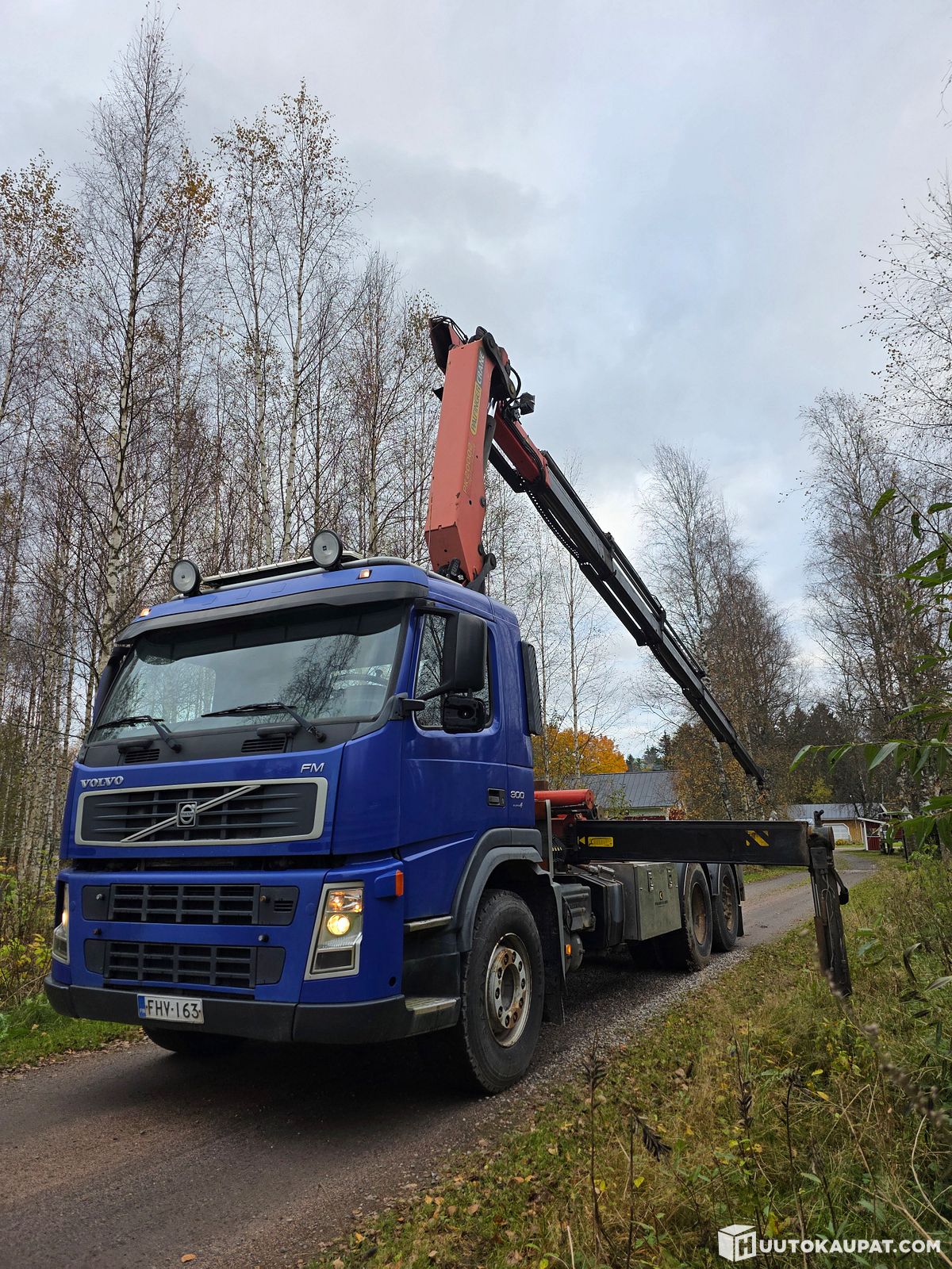 Volvo FM9 6x2 nosturilla ja vaijerilaitteilla, 2007, Koski Tl | Huutokaupat.com