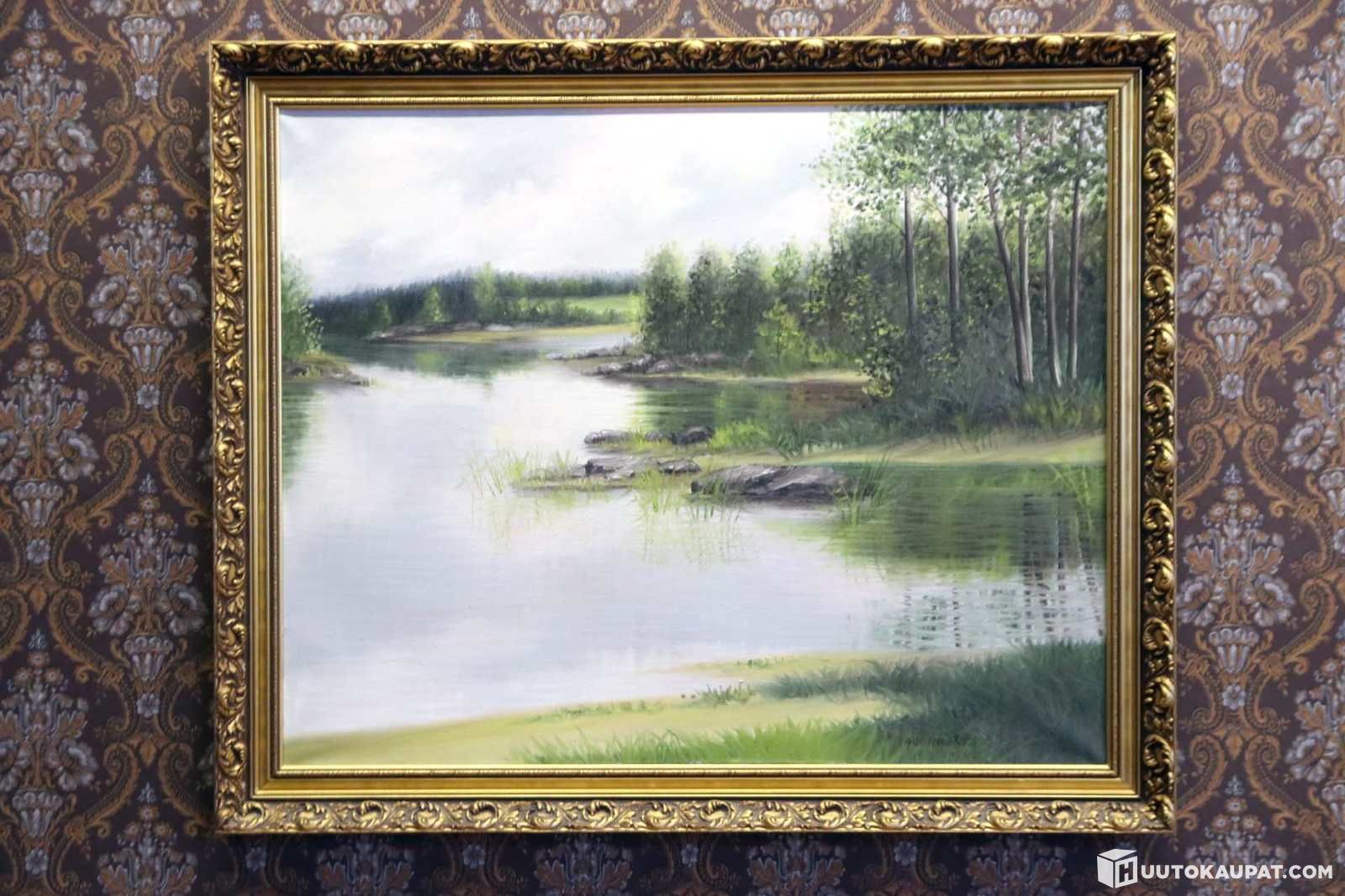 Markku Vaulakorpi: signeerattu, suuri öljyväritaulu vuodelta 1981 ...